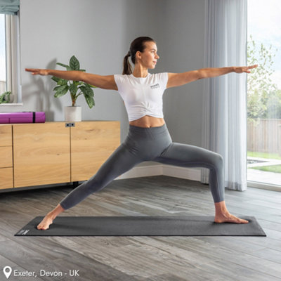Core Balance PVC No Slip Pilates Mat with Strap