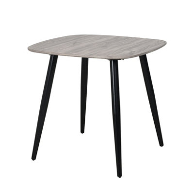 Core Products Aspen Grey Oak Effect 80cm Square Dining Table with 2 ...