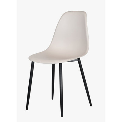 Core Products Aspen White 120cm Rectangular Dining Table with 4 Calico ...