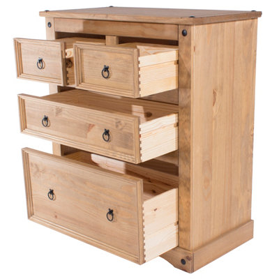 Core Products Premium Corona 2+2 Drawer Chest of Drawers - Antique ...