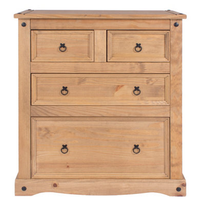 Core Products Premium Corona 2+2 Drawer Chest of Drawers - Antique ...