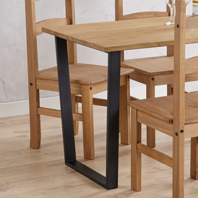 Core Products Texas Antique Waxed Pine 150cm Rectangular Dining Table ...