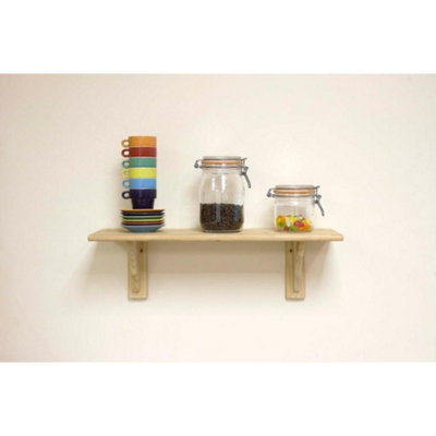 Core Wall Shelf Set Natural (585mm)