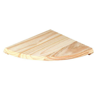 Core Wood Corner Shelf Kit Natural (380mm)