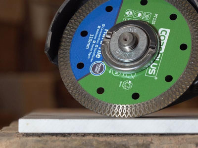 CorePlus Porcelain Thin Diamond Blade 115mm Tile Paving Grinder Cutting ...