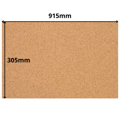 Cork Sheet - 5mm - 915x305mm - UK Brand - Natural Insulation for Decor ...