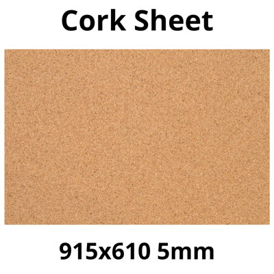 Cork Sheet - 5mm - 915x610mm - Décor/DIY at B&Q