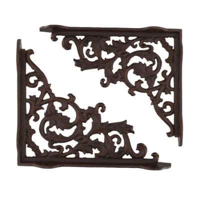 Corner Brackets Shelf Bracket Leaf Leaves Scroll Pattern Decoration ...