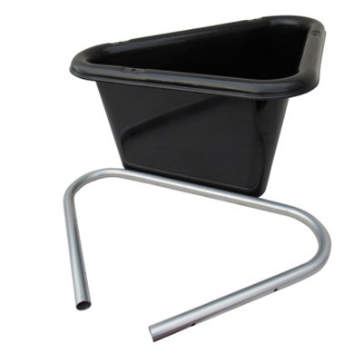 Corner Manger Horse Feeder with Mounting Bracket 45L - Black (Trough ...