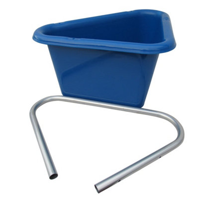 Corner Manger Horse Feeder with Mounting Bracket 45L - Blue (Trough ...