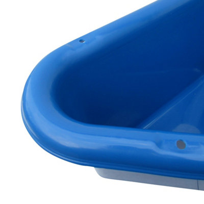 Corner Manger Horse Feeder with Mounting Bracket 45L - Blue (Trough ...