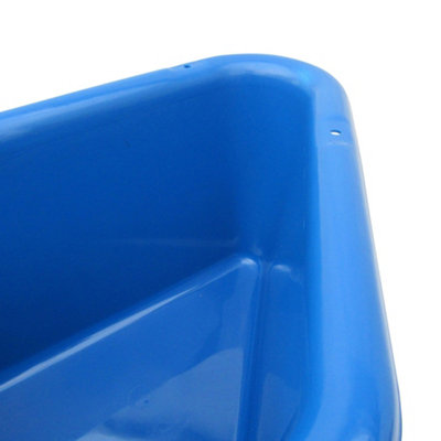 Corner Manger Horse Feeder with Mounting Bracket 45L - Blue (Trough ...