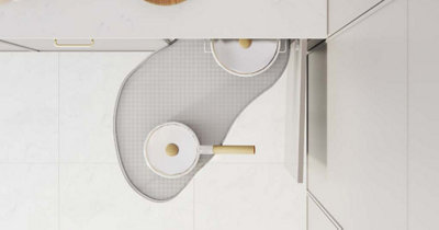 Corner Optima - pull out 900mm unit kidney corner basket - SOFT CLOSE ...