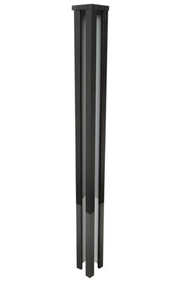 Corner Post - Post Extender - Black - Eight Feet Extension | DIY at B&Q