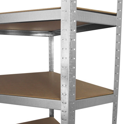 Corner Racking Garage Galvanised Shelving / 900mm x 300mm x 1800mm ...
