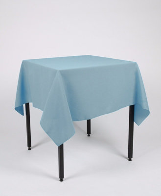 Cornflower Blue Square Tablecloth 91cm x 91cm (36" x 36") | DIY at B&Q