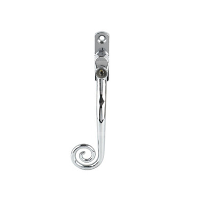 Cornish Heritage Monkey Tail Espag Window Handle - Polished Chrome ...