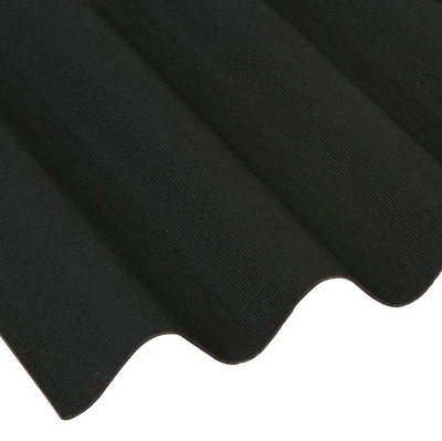 Coroline Bitumen Roofing Sheet - Black 2m long x 950mm wide