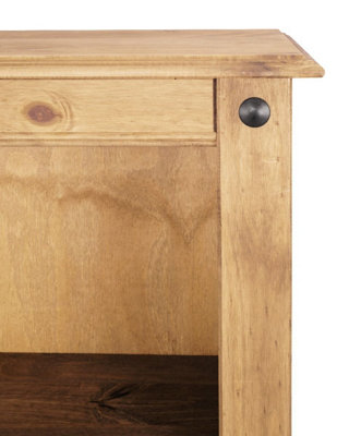 Corona Bookcase Medium Pine 4 Book Shelves Mexican Solid Wood