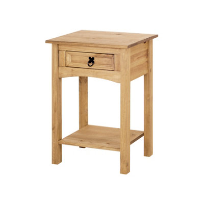 Corona Console Table 1 Drawer Mexican Solid Pine Hall End