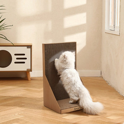 Corrugated L-shaped Cat Scratcher 50cm H