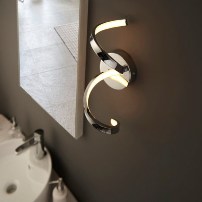 Corsal Modern LED Chrome Wall Light