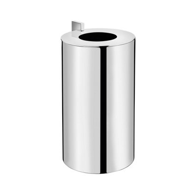 COSMIC Bathroom Bin, 8L, Slim Design, Stainless Steel, Chrome, Kubic ...