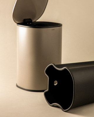 COSMIC Bathroom Bin Trash Can, 5L, Pedal, Soft-close, Removable Inner ...
