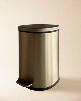 COSMIC Bathroom Bin Trash Can, 5L, Pedal, Soft-close, Removable Inner ...