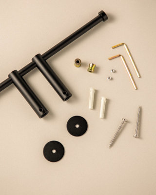 Cosmic Double Paper Holder Without Cover Matte Black Logic