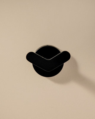 COSMIC Double Towel hook, Robe hook, Coat hook, Chrome, 6,5cm, Hidden ...