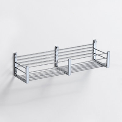 COSMIC Shower Caddy, Shower Basket, 45cm, Chrome, Wall Mounted, Screws ...
