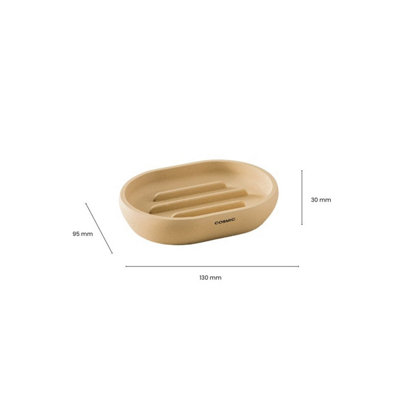 COSMIC Soap Dish Freestanding Beige Saona Collection