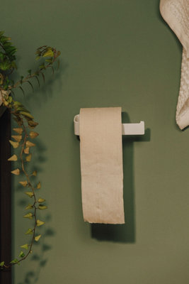 COSMIC Toilet Roll Holder, Self-adhesive or Screw-in, Stainless Steel ...