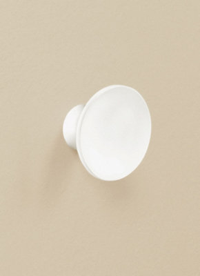 COSMIC Towel hook, Robe hook, Coat hook, White Matt, Wall-mounted, 3 cm ...