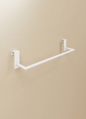 COSMIC Towel rail, 38cm, Over the Cabinet Door, White, Anti-corrosion ...