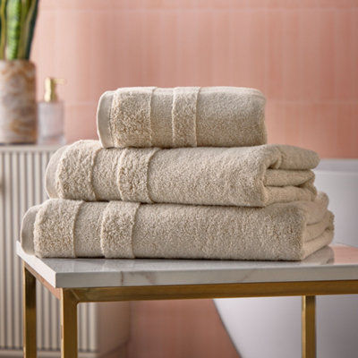 COSMO LIVING SUPERSOFT BATH TOWEL - NATURAL