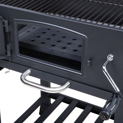 CosmoGrill Outdoor XL Smoker Charcoal Barbecue For Garden with Cover ...