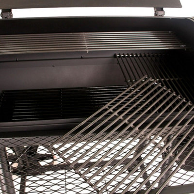CosmoGrill Outdoor XXXL (90kg) Charcoal Barbecue with Barrel Offset ...