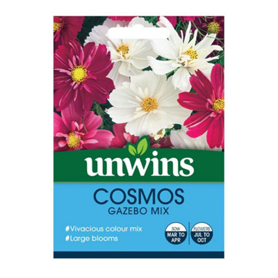 Cosmos (Gazebo Mix), Garden Flower Seeds Grow Your Own Colourful ...