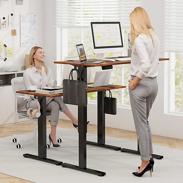 COSTWAY 120 x 60cm Electric Standing Desk Home Office COSTWAY 120 x 60cm Electric Standing Desk Home Office