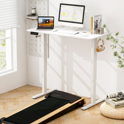COSTWAY 120 x 60cm Electric Standing Desk Home Office Computer Desk w ...