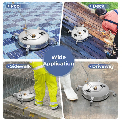 Costway 16.5" Pressure Washer Surface Cleaner Power Pressure Washer Cleaner