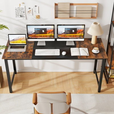 COSTWAY 160 x 60 CM Computer Desk Industrial Writing Desk Conference ...