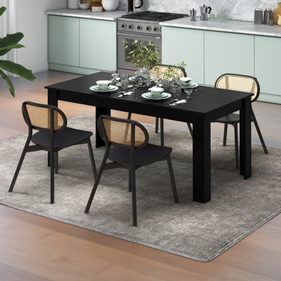 Costway 160 x 80 CM Large Dining Table 6-8 People Morden Kitchen Table