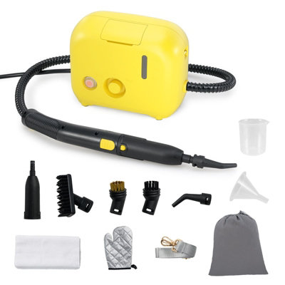 COSTWAY 1600W Portable Steam Cleaner Household Steamer w/ 1L Water Tank ...