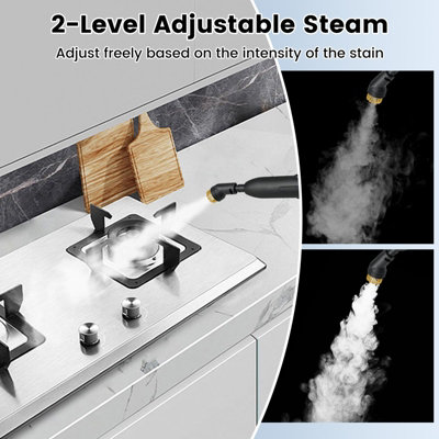 COSTWAY 1600W Portable Steam Cleaner Household Steamer w/ 1L Water Tank ...