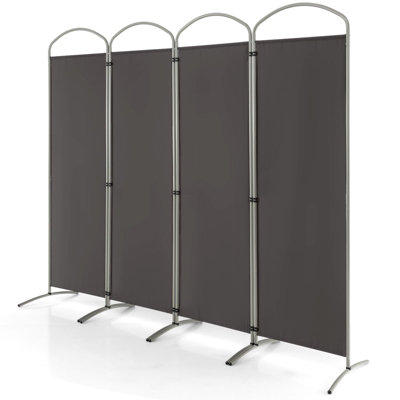 Costway 188cm Folding Privacy Screen 4-Panel Room Divider Privacy ...