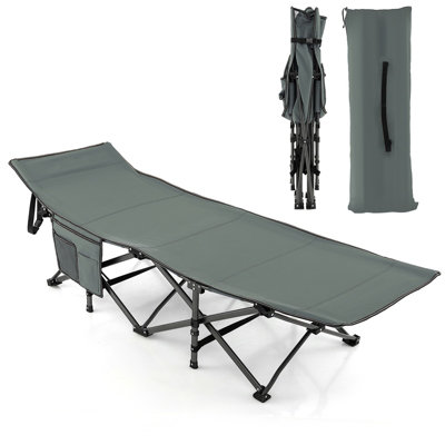 Costway 190 x 70 cm Folding Camping Cot Adults Portable Travel Sleeping ...