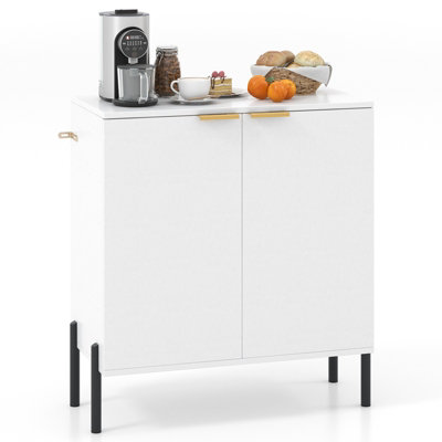 Costway 2-Door Buffet Cabinet Sideboard Cabinet Modern Kitchen Storage ...